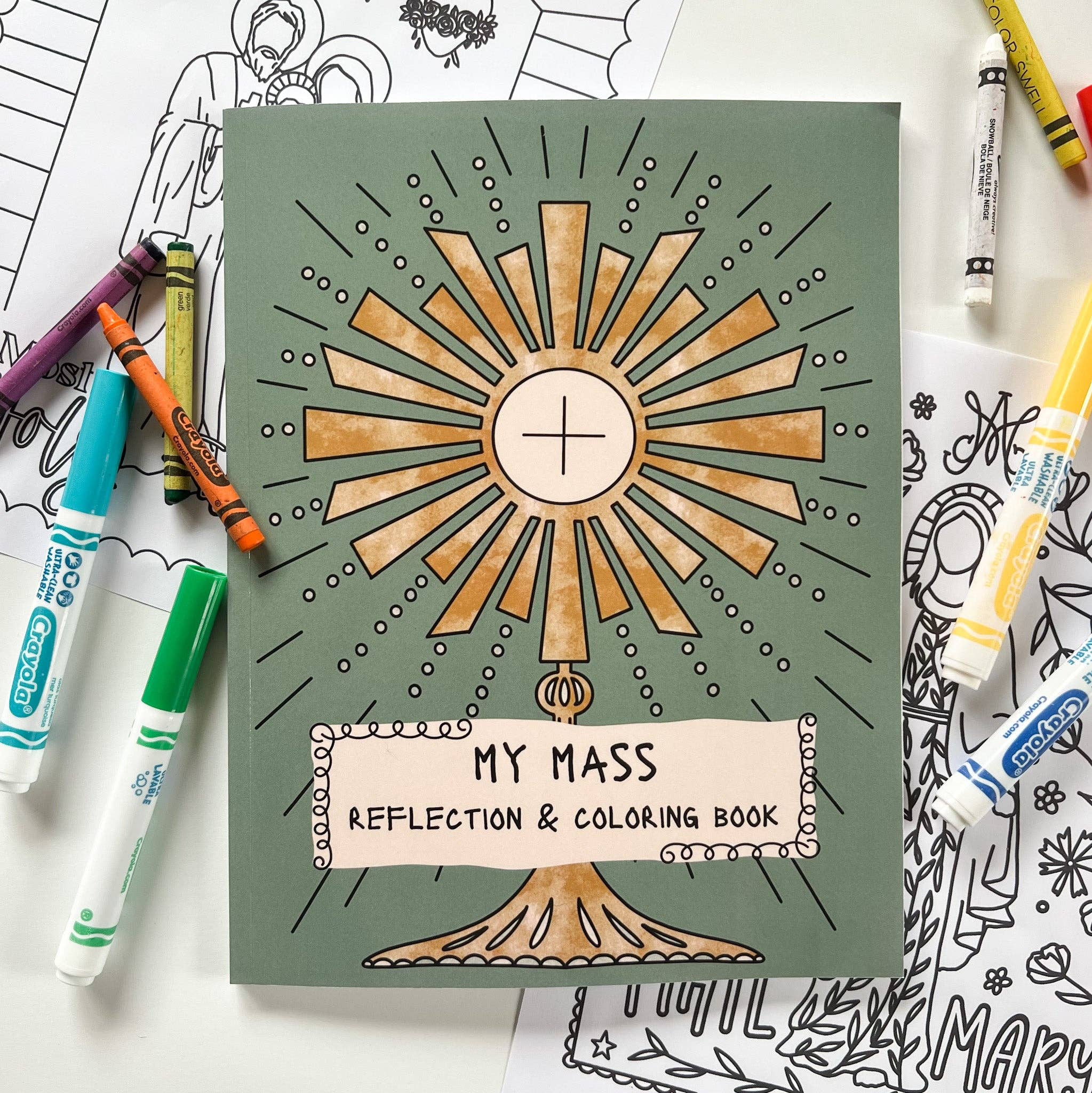 Catholic Coloring Book: My Mass Reflection & Coloring Book – Simple ...