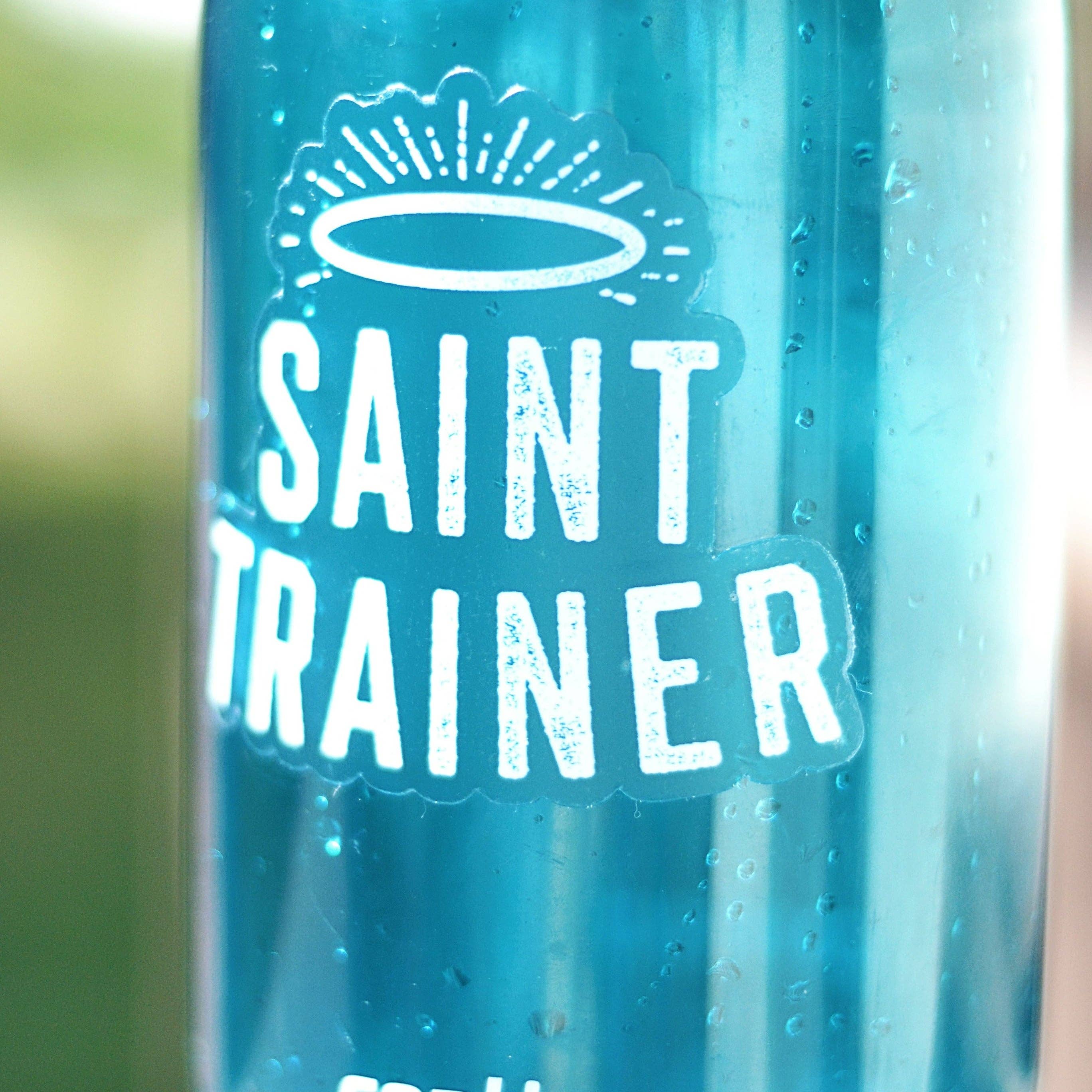 Clear Saint Trainer Sticker – Simple Catholic Designs